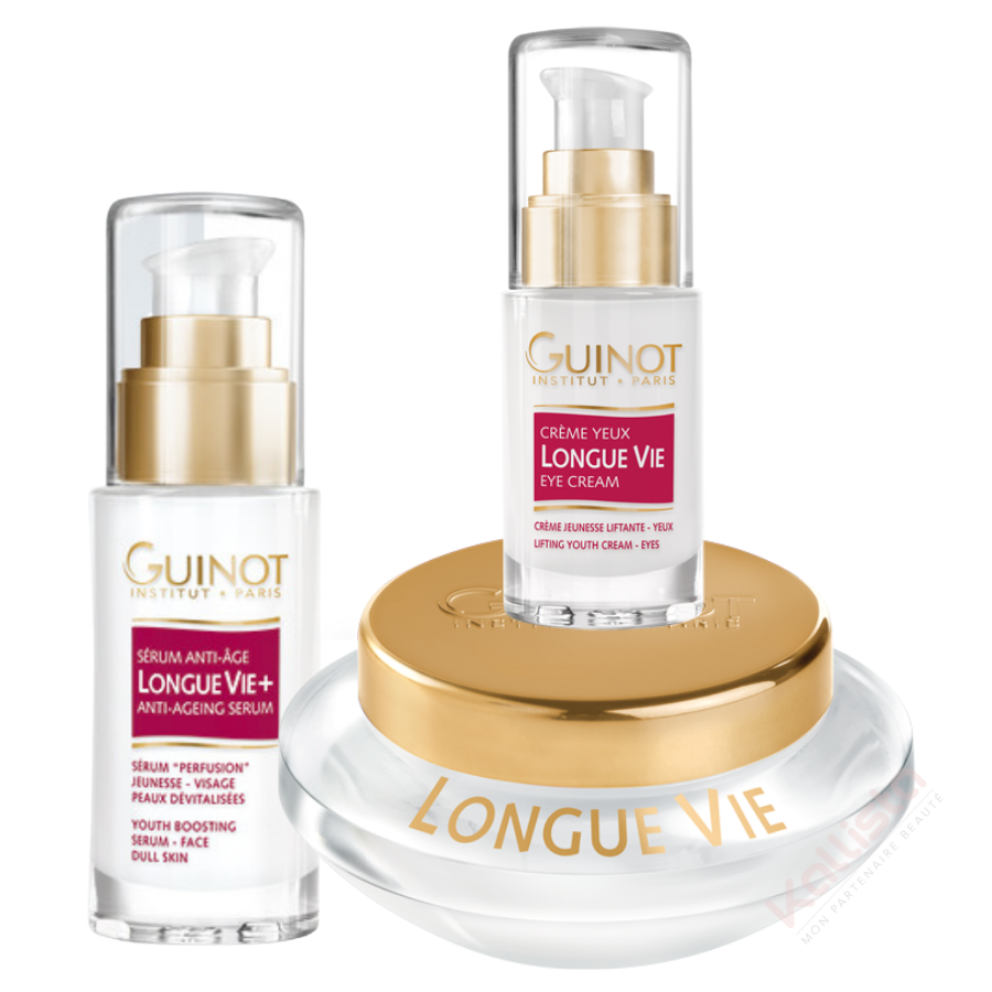 Pack Longue Vie visage Guinot : 3 produits – Institut Kallista